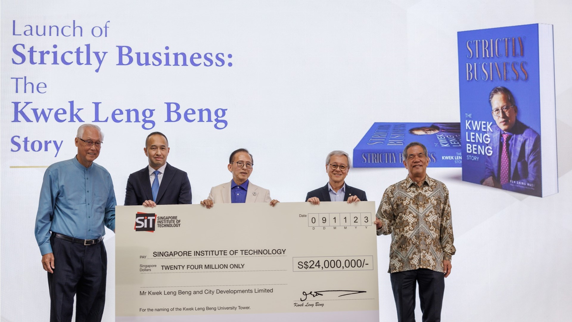 Mr Kwek Leng Beng Gifts SIT S$24 Million to Build Future Talents | Singapore Institute of Technology